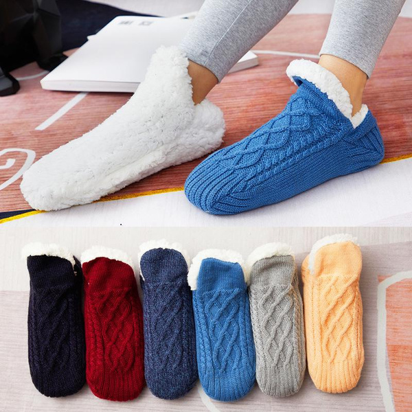 Unisex Winter Super Soft Warm Floor Sock Cozy Fuzzy Fleece-Lined with ...