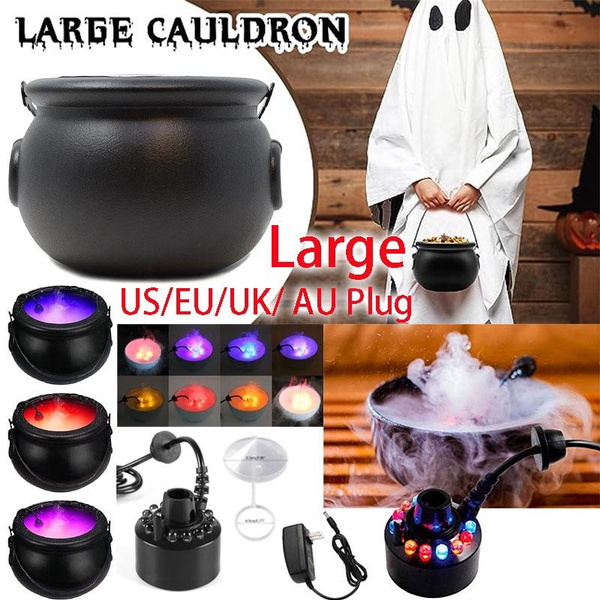 New Large Witch Jar Halloween Mist Maker Cauldron Sprayer with ...