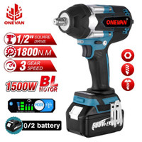 ONEVAN® 18V Electric Wrench Spanner 1/2" Impact Wrench Drill Driver ...