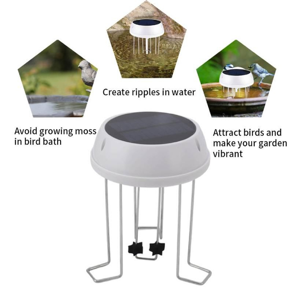Solar Water Wiggler For Bird Bath Oxygenator Pump Solar Powered Water ...