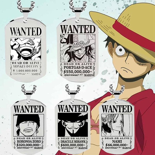 Japanese Anime One Piece Necklaces Pirate Luffy Roronoa Zoro Sanji Ace ...
