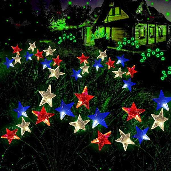 LED Solar Lights Outdoor Star Swaying Lights Waterproof Solar Garden ...