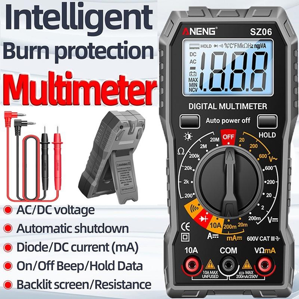 Smart Universal Meter Voltmeter Ammeter Portable Handheld Digital ...