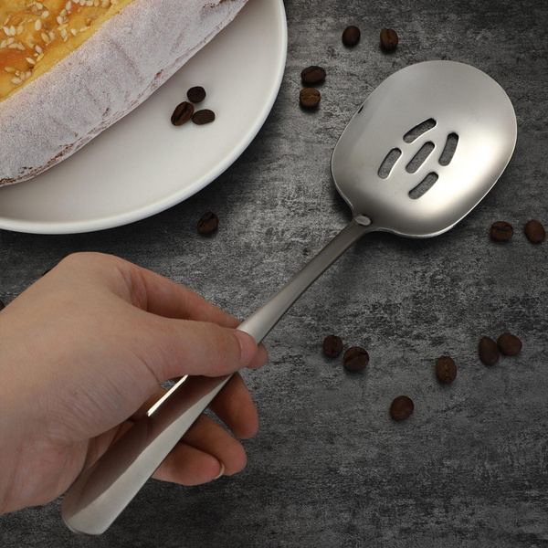 1 Pc Stainless Steel Slotted Spoon And Serving Spoon,Premium Spoons ...