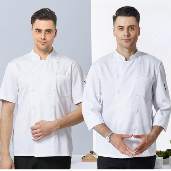 Classic Double-Breasted Chef Jacket for Hotel Restaurant Bakery Uniform ...