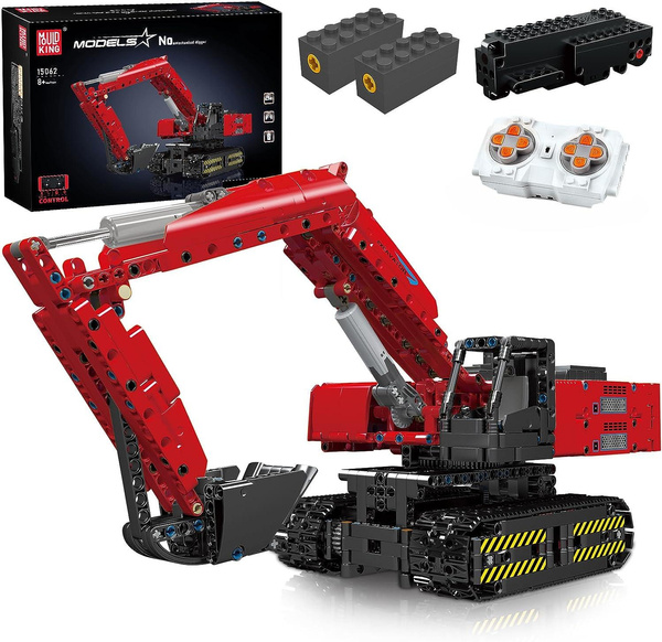 MOULD KING 15062 Technical Motorized Mechanical Digger Remote Control ...