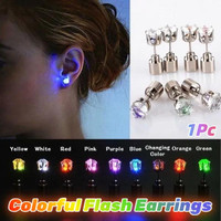 1Pc Party / Festival New Colorful Flash Earrings LED Flash Earrings ...