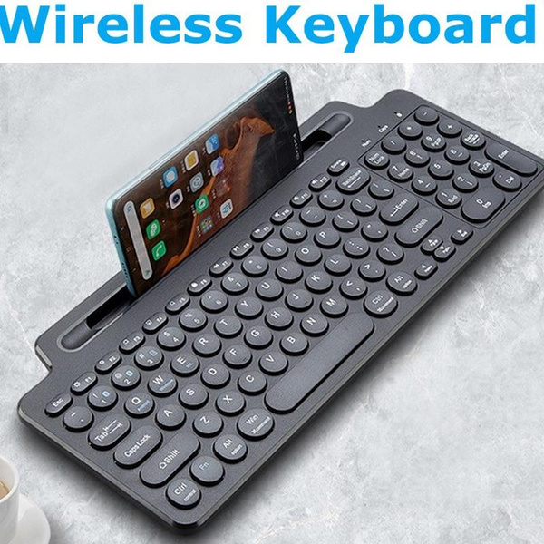 Mini Wireless Bluetooth Keyboard Slim Compact Multi Device Phone Tablet ...