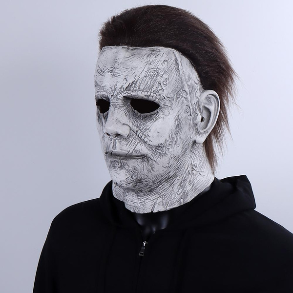 Halloween Michael Myers Killer Mask Cosplay Horror Bloody Latex Masks ...
