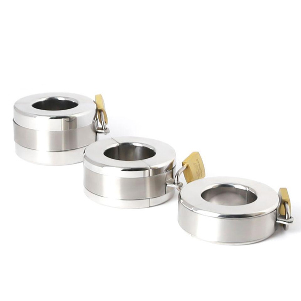 Stainless Steel Ball Stretcher Scrotum Pendant Heavy Duty Huge Bdsm