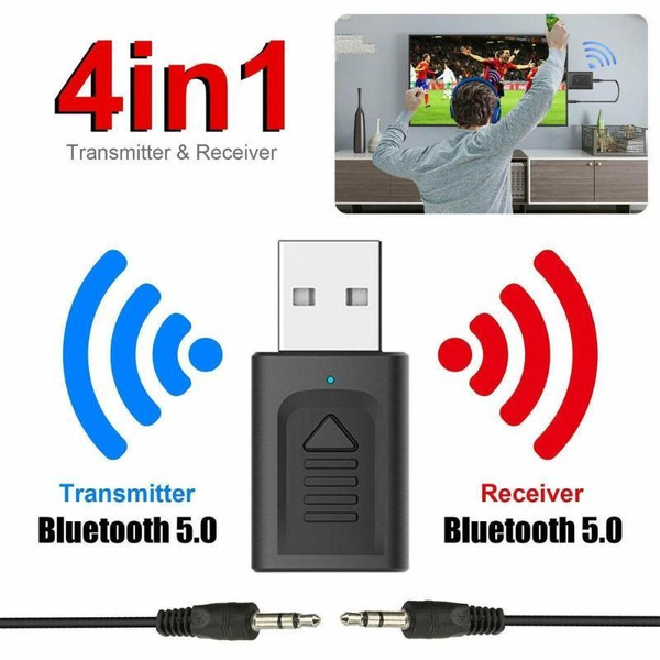 1/3/5PCS 4in1 Bluetooth 5.0 Transmitter and Receiver 4 in 1 Adapter for ...