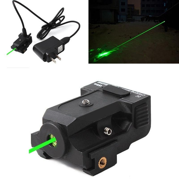 Rechargeable Micro Green Dot Laser Sight Mini Pistol Green Laser Scope ...