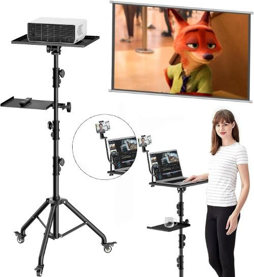 YoTilon Projector Stand Tripod From 28'' to 56'' Laptop Tripod Stand ...