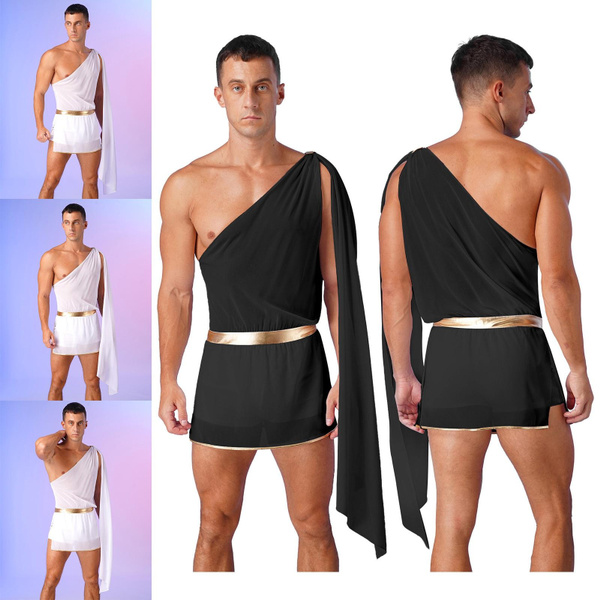 Mens Mr Toga Jumpsuit Halloween Cosplay One Shoulder Shorts with Slit ...