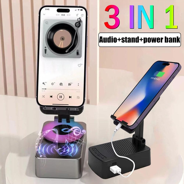 3-in-1 Rotating Mobile Phone Holder Cell Phone Stand With Wireless ...