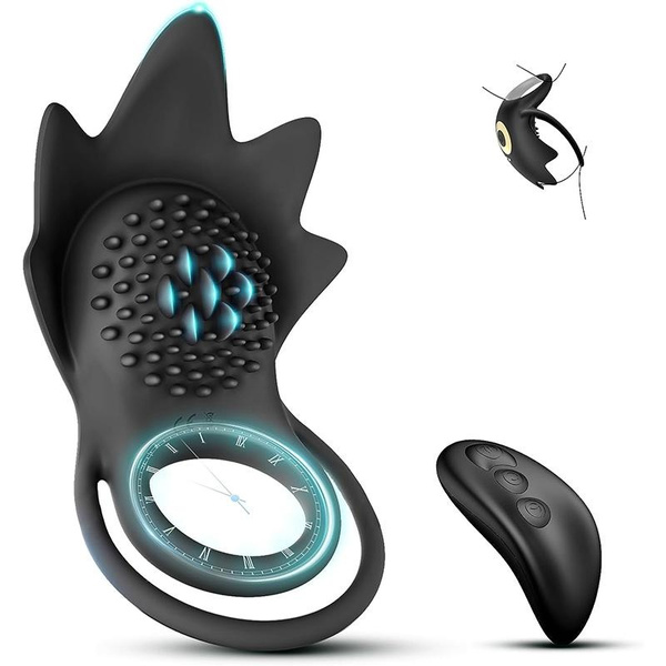 Vibrating Cock Ring, Sex Toy Vibrator with 10 Vibration Modes & USB ...