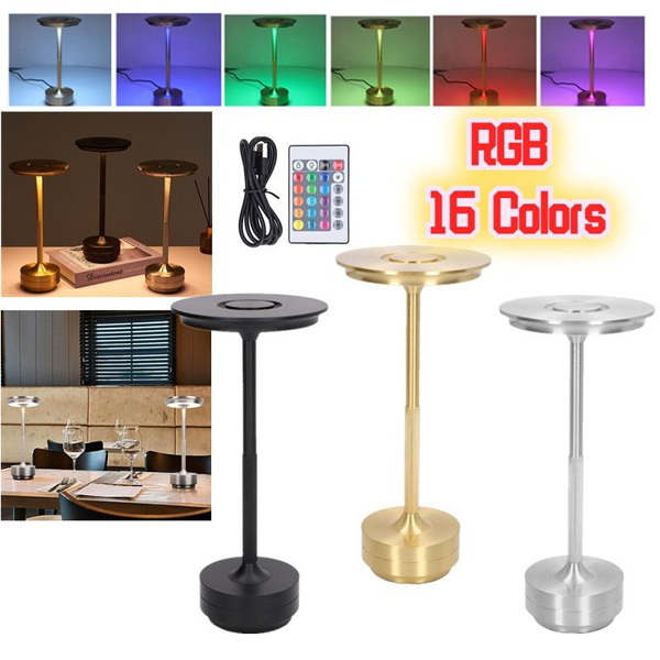 LED Table Lamp,Cordless Table Lamp,Rechargeable LED Table Light,Metal ...