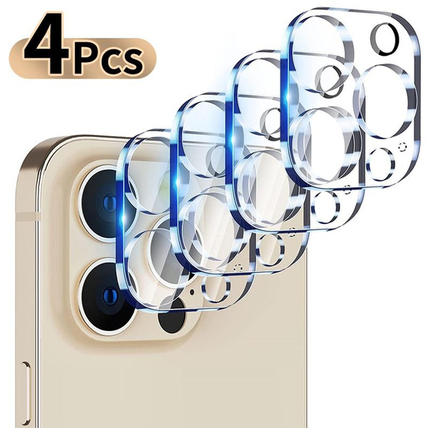 4Pcs Full Cover Protective Glass On Iphone 11 12 13 Pro Max 15 Pro ...