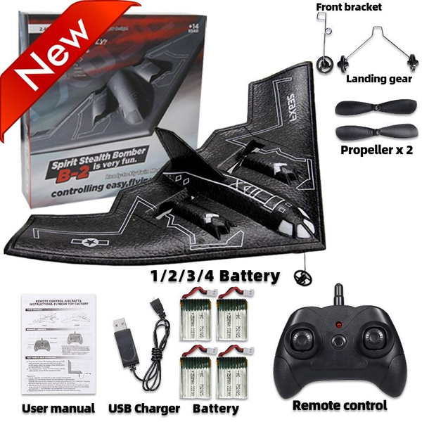 RC FX632 Airplane B2 Bomber 2.4G Glider 2Ch Speed RC Plane Fixed ...