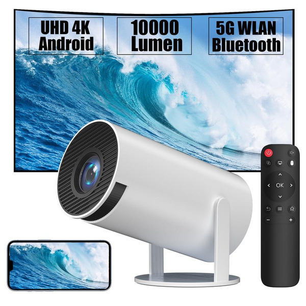 Newest UHD 4K Portable Projector Smart LED Android Home Theater WiFi ...