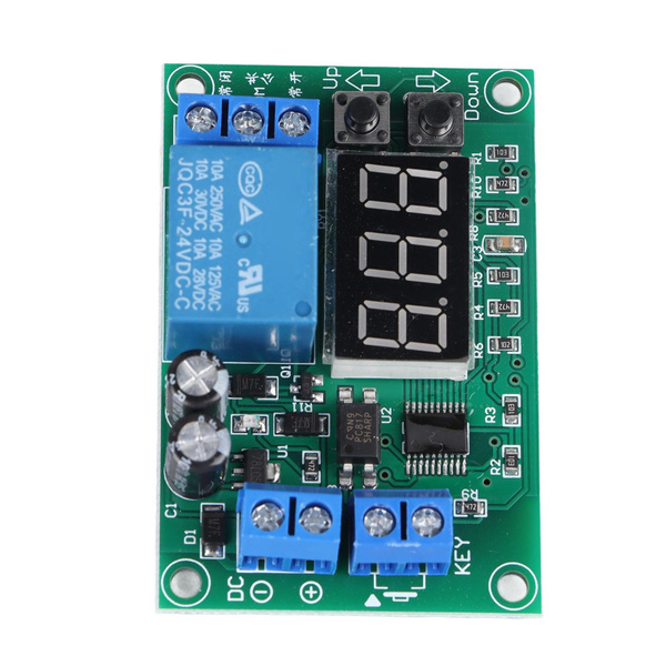 Digital Display Timer Relay Module 12V Programmable Button Adjustment ...