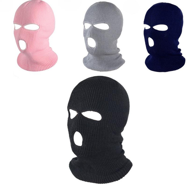 Outdoor Balaclavas Full Face Cover Mask Knitted Beanies for Men Head ...