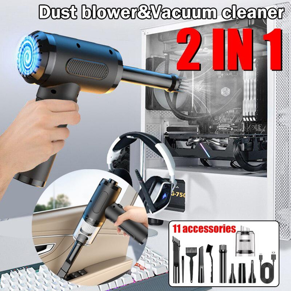 50000RPM/6000PA Dust Blower&Vacuum Cleaner Portable Compressed Air ...