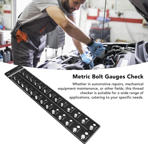 Thread Checker 28 Bo-lt and Nut Identifier Gauge Nut and Bo-lt Thread ...