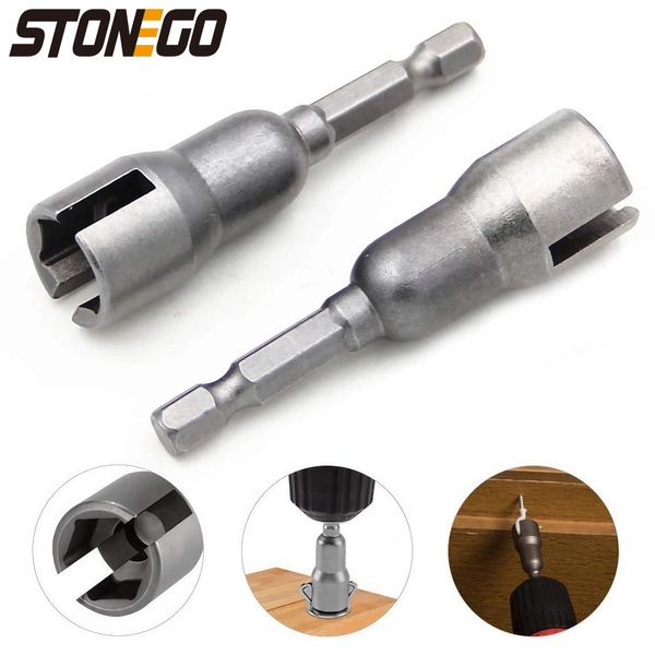 STONEGO 1PC/2PCS Power Wing Nut Driver Set, Wing Nut Drill Bit Socket ...
