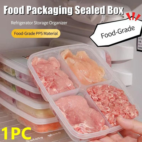 Four-compartment Food Storage Box Kitchen Meal Preparatory Food Storage ...