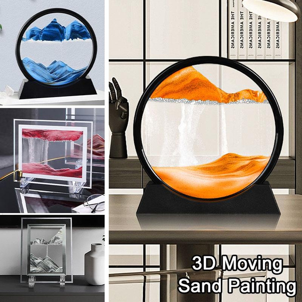 New 3D quicksand painting 5 inch/7 inch/12 inch moving sand painting ...