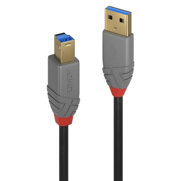 LINDY German USB 3.2 Type-A to B Cable | SuperSpeed 5Gbps Tinned Copper ...