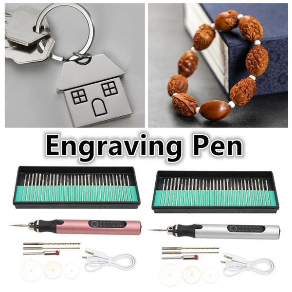 Engraving Pen Portable Wireless Charging 3 Speed DIY Drilling Cutting Grinding Lettering Metal ...