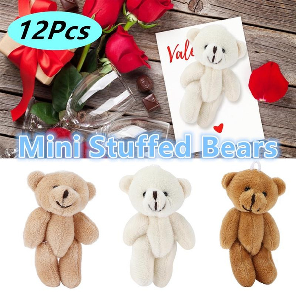 12Pcs Mini Stuffed Bears Comfortable Soft Cute Mini Teddy Plush Toy for ...