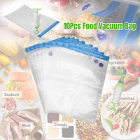 Reusable Vacuum Bags 10Pcs Portable Food Vacuum Sealer Storage Bags ...