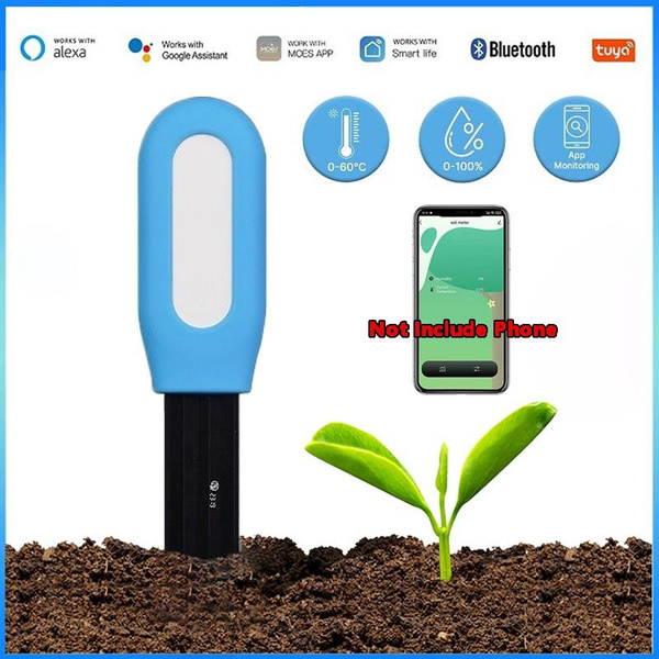 1PC Smart Bluetooth Soil Tester Temperature Meter Moisture Humidity ...