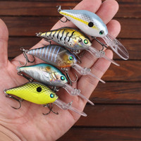 8.5CM / 10G Deepwater Rattles Crankbait fishing lures Diving Lip ...