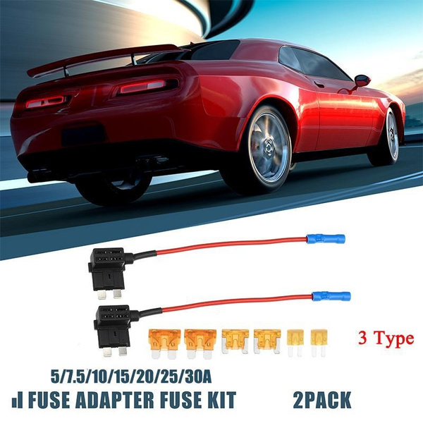 X AUTOHAUX 12V Standard/Mini/Micro Fuse Adapter Tap Fuse Kit with 2pcs ...