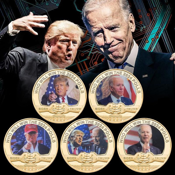 The US President Biden VS Trump Gold Plated Commemorative Challenge ...