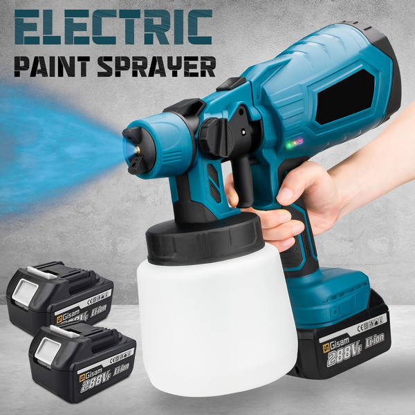 1000ML Paint Spray System Paint Spray Gun Large Container Electric ...