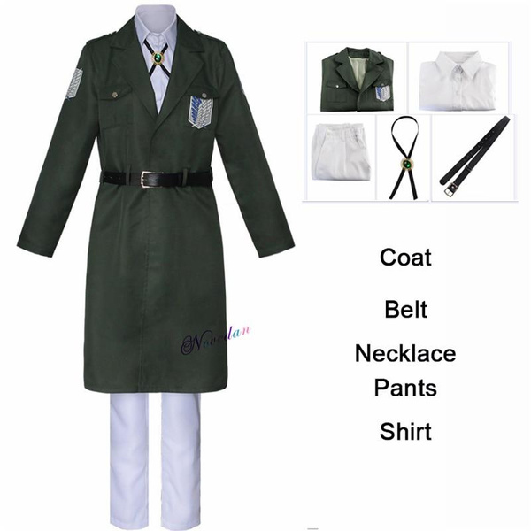 Anime Attack On Titan Eren Levi Cosplay Costume For Aldult Halloween ...