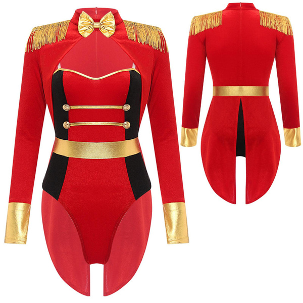 Steampunk Circus Ringmaster Cosplay Costume Showman Jumpsuit Magician ...