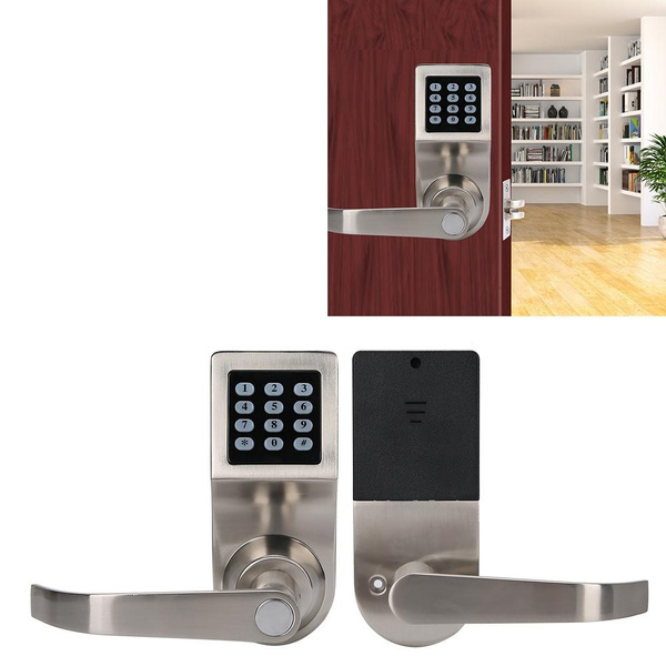 Induction Electronic Password Lock Smart Digital Door Lock with IC CardCodes and Key Unlocking ...