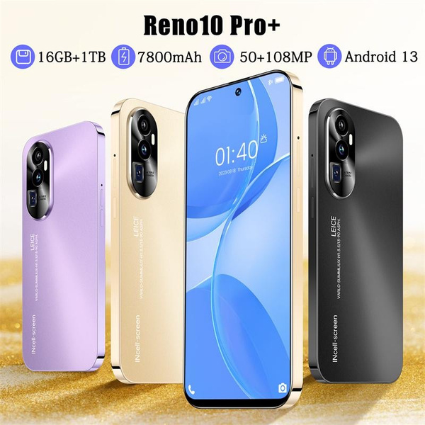 2023 Global Version 5G 7.3Inch 7800mAh HD Screen Reno10 Pro+ Android 13 ...