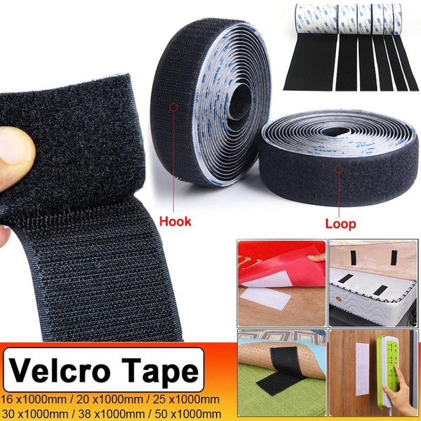 Hot Fashion Velcro Tape Self Adhesive Glue Hook & Loop Tape Fastener ...