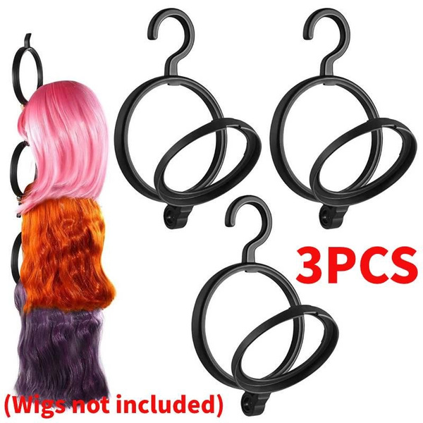 Hanging Wig Stand For Multiple Wigs Display Styling Portable Wig Hanger ...