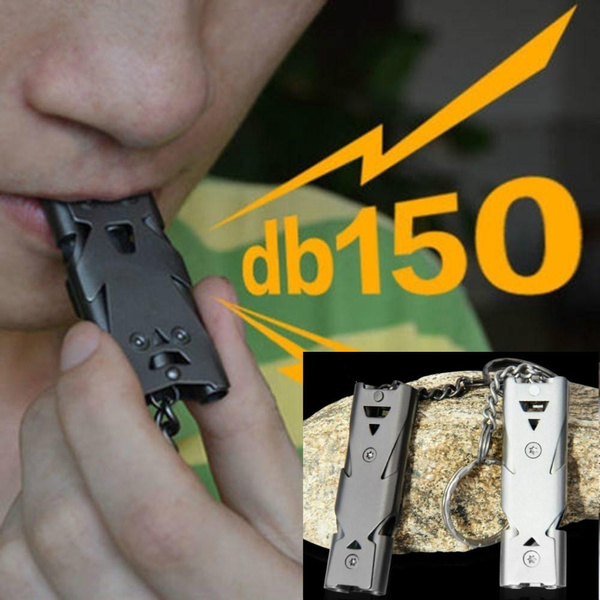 New type of stainless steel whistle dual tube lifesaving emergency SOS ...