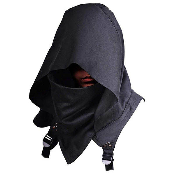 Medieval Cowl Hood Scarf Hooded Costume Hat Unisex for Halloween ...