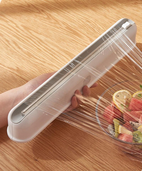 Plastic Wrap Cutter Suction Cup Wall Hanging Plastic Wrap Cutter ...