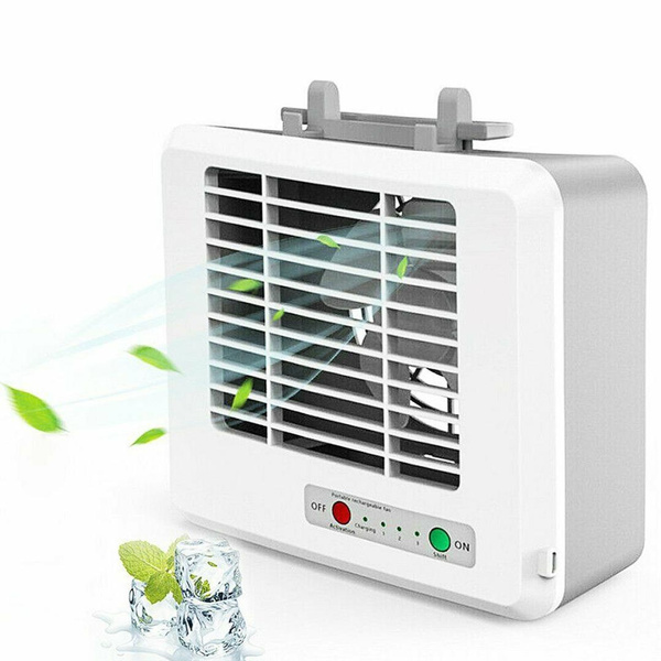 3 Speed Mini Air Conditioner Cooler Ice Cooling Fan Refrigerant Home ...